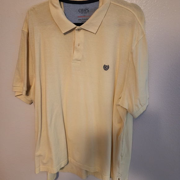 Chaps | Shirts | Chaps Mens Light Yellow Polo Shirt | Poshmark